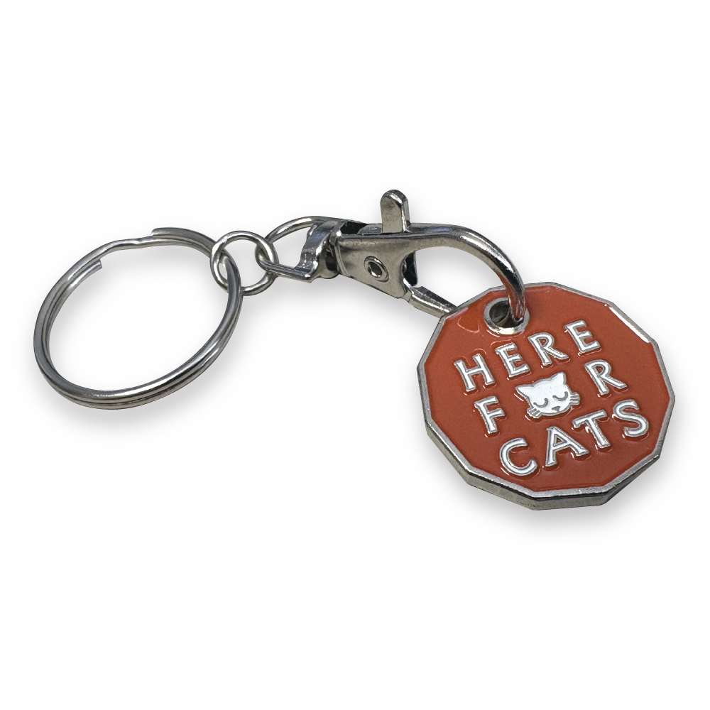 Trolley Coin Keyring (Stamped Iron Soft Enamel Infill)