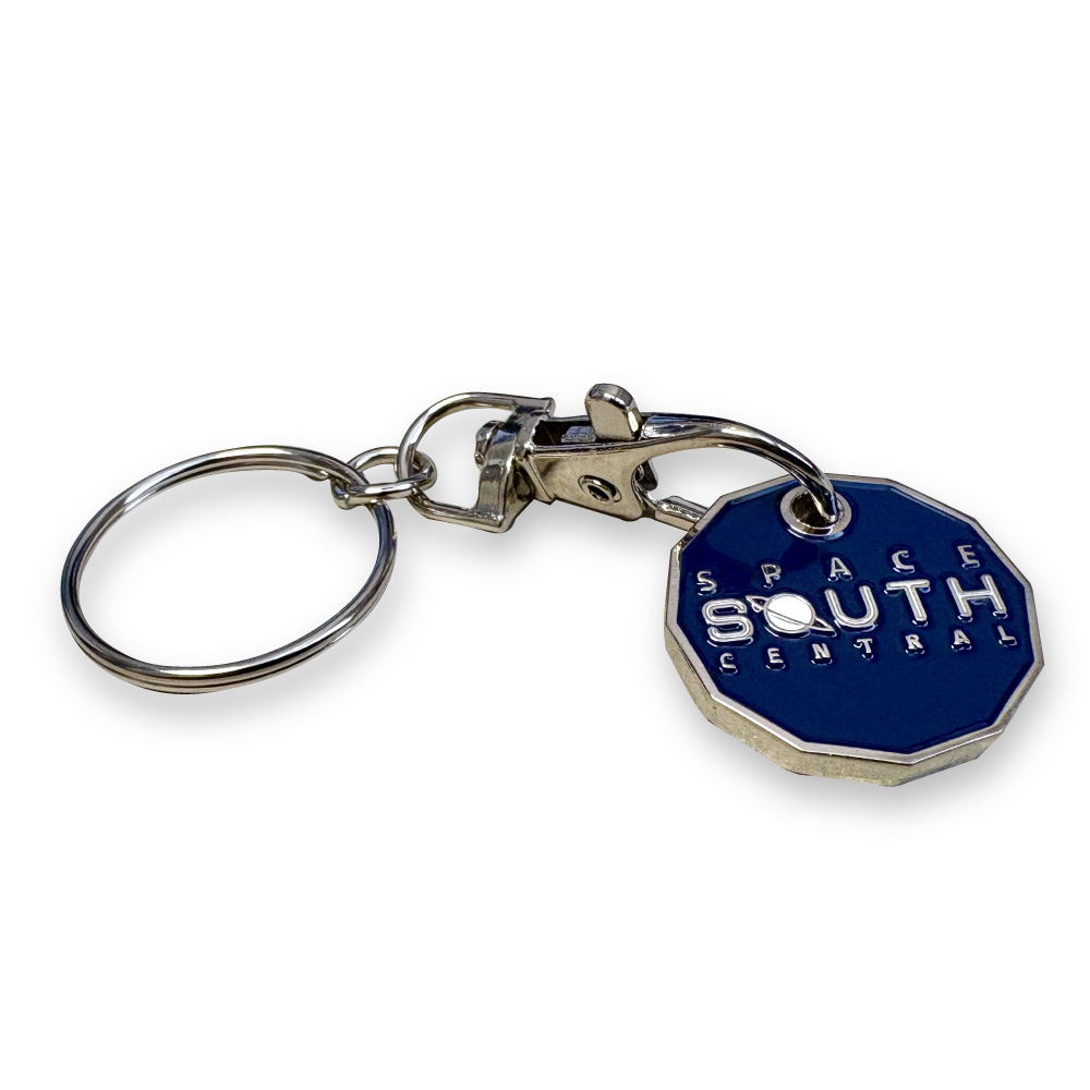 Trolley Coin Keyring (Stamped Iron Soft Enamel Infill)